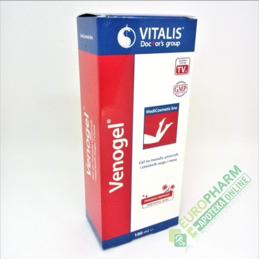 VITALIS VENOGEL gel a 100ml, Prirodni preparat kod otečenih i umornih ...