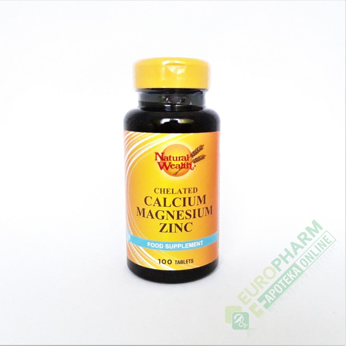 NATURAL WEALTH KELATIRANI KALCIJ MAGNEZIJ CINK tablete a 100, Dodatak prehrani za zdravlje ...