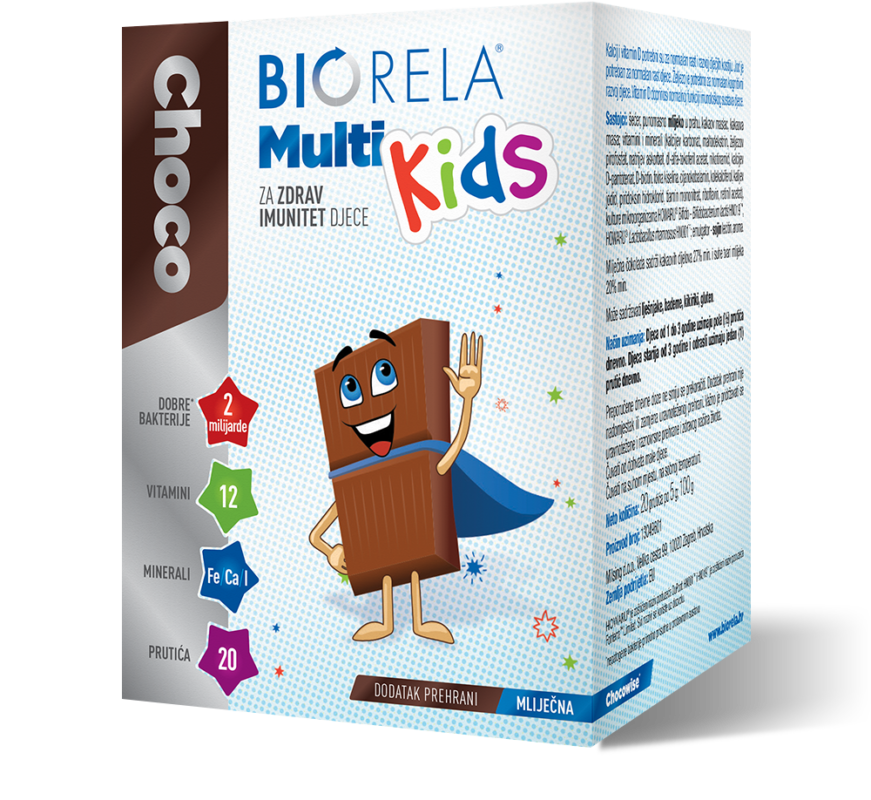 Biorela Choco Multi Kids 20 prutića, Dječjiji multivitamin s dobrim ...