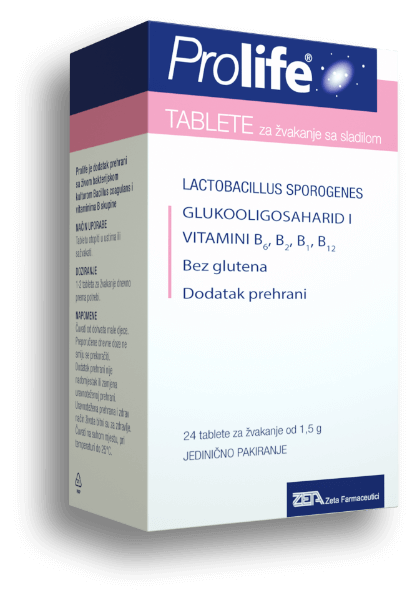 PROLIFE PASTILE za žvakanje sa sladilom a 24, Regulator crijevne ...