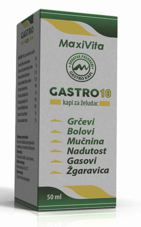 MAXIVITA GASTRO 10 KAPI ZA ŽELUDAC 50ml. Koriste snagu prirode.