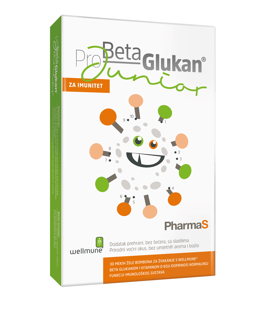 PHARMAS Pro Beta Glukan Junior a30 sa beta glukanom i vitaminom D
