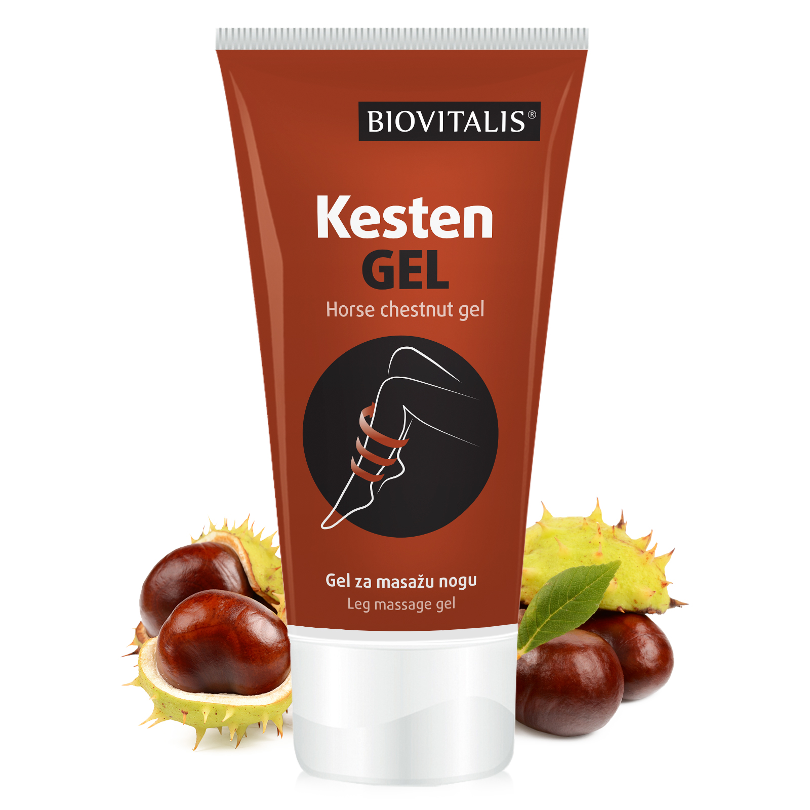 BIOVITALIS Kesten gel 150ml, Gel za umorne i teške noge