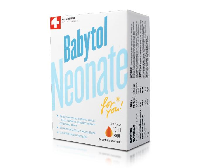 4U PHARMA Babytol Neonate for you!, kapi za oralnu upotrebu 10 ml - eApoteka