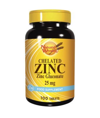 NATURAL WEALTH CINK KELATIRANI 25 mg tablete a 100, Dodatak prehrani za nadoknadu cinka - eApoteka